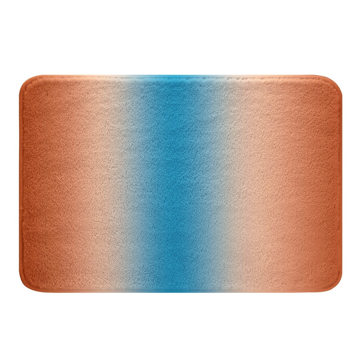 Erosebridal Blue and Orange Bathroom Rugs ,Rainbow Ombre Bath Rugs ...