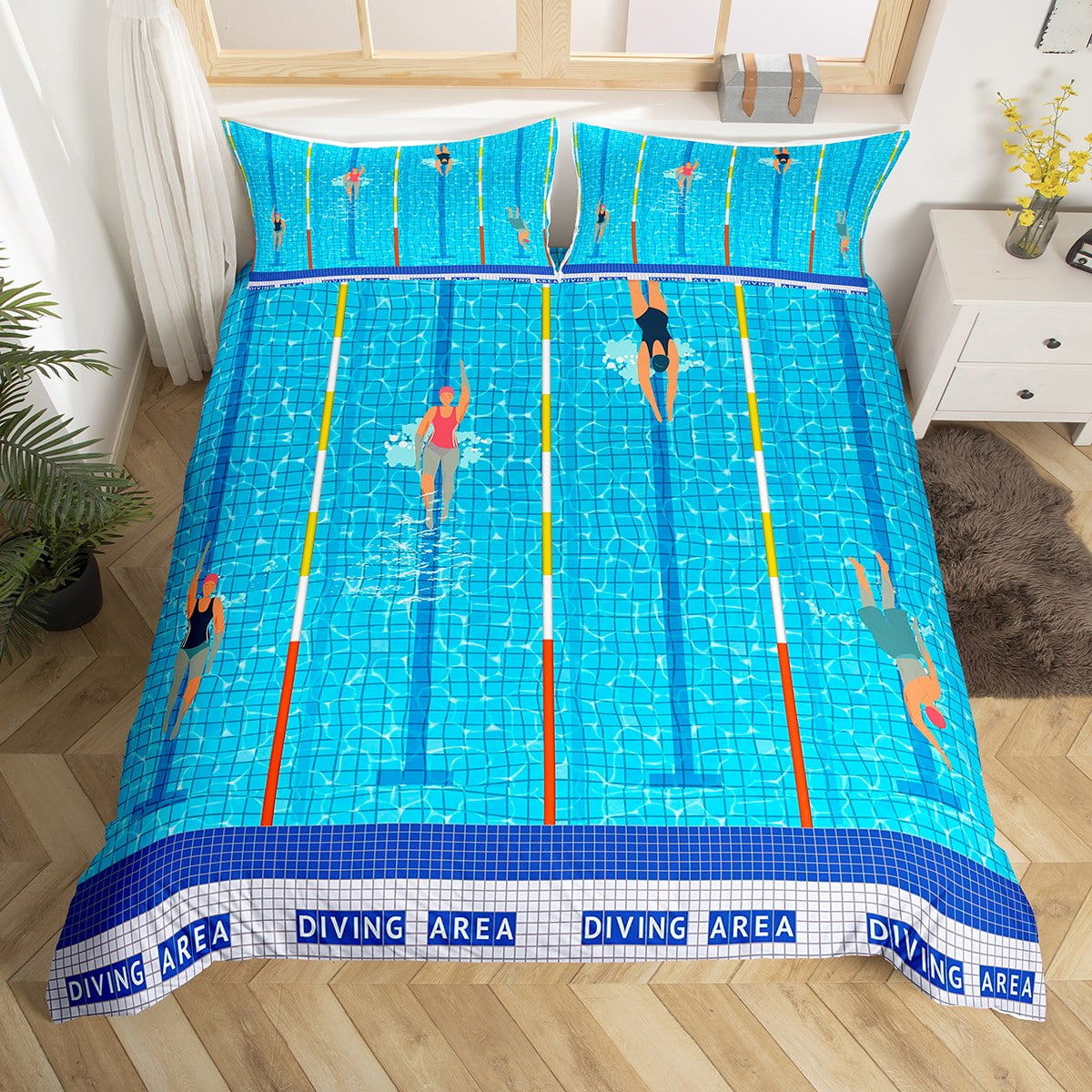 YST Blue Swimming Pool Full Size For Kids Teens Adult Summer Cool ...