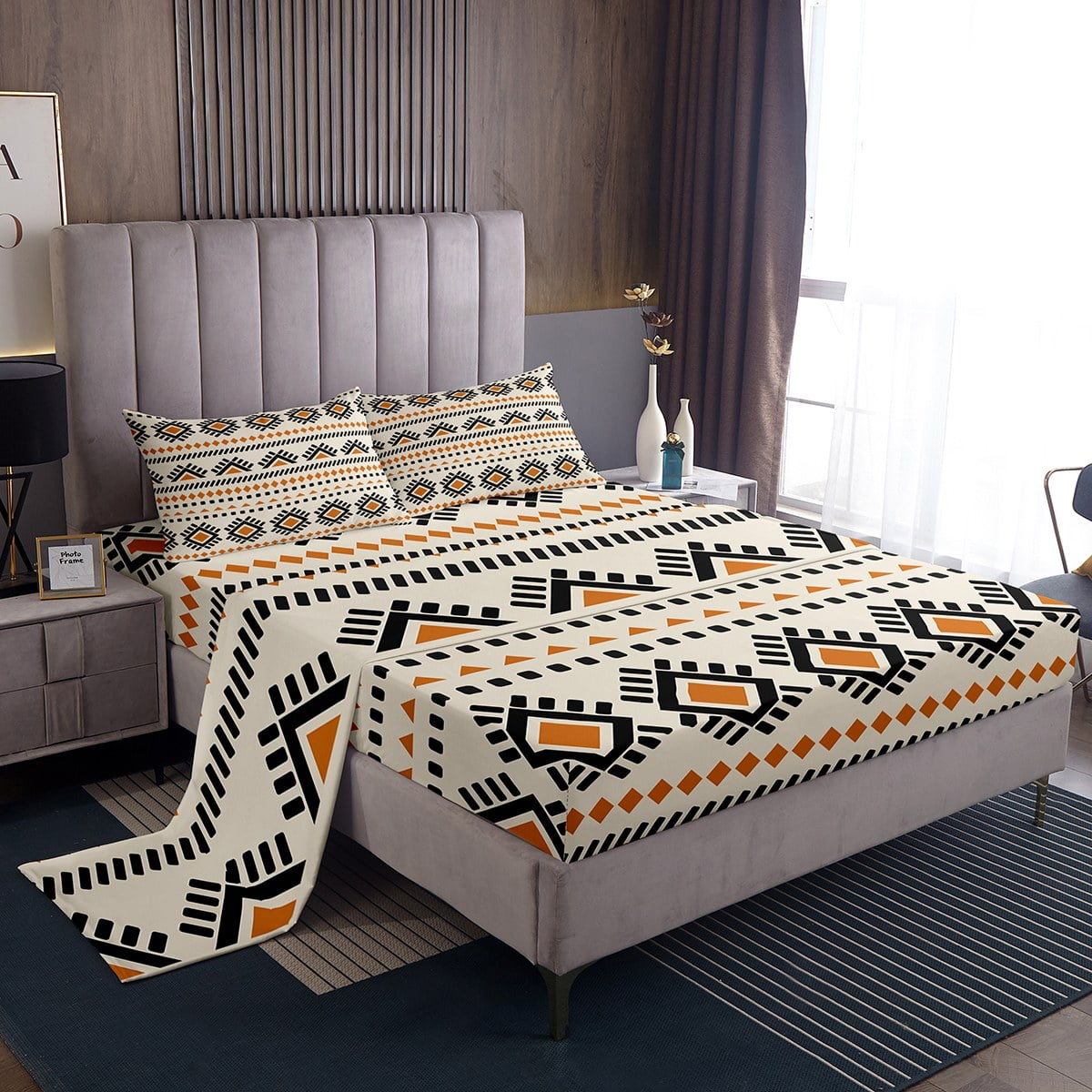 YST Bohemian Aztec Bed Set Boho Hippie Bed Sheets Set, Western Tribal ...