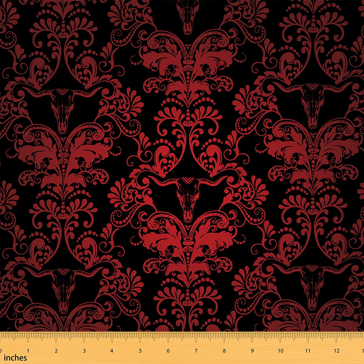 YST Bohemian Style Fabric By The Yard,Antique Victorian Baroque ...