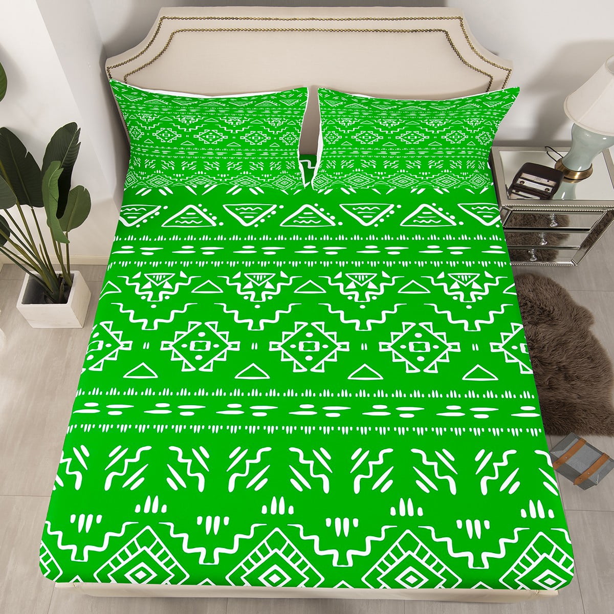 Erosebridal Boho Aztec Fitted Sheet Twin Southwestern Bed Sheets Exotic ...