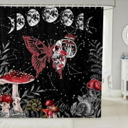 "Ikfashoni Creepy Skeleton Cemetery Halloween Shower Curtain ...