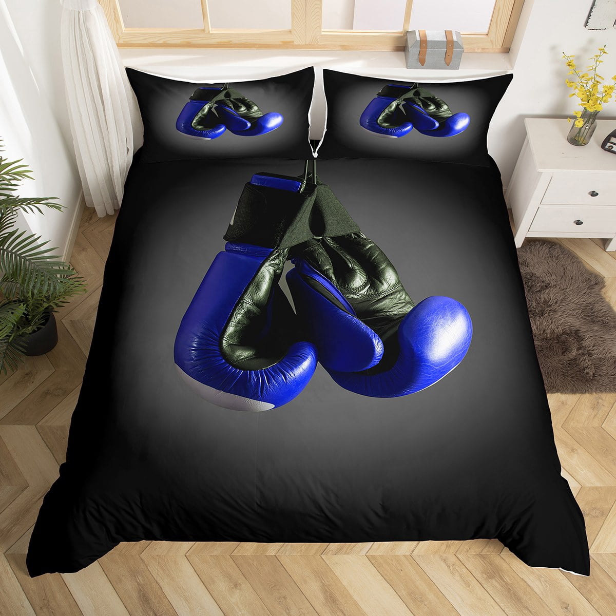 YST Boxing Glove Duvet Cover for Teens Adult,Boxing Bedding Set Queen ...