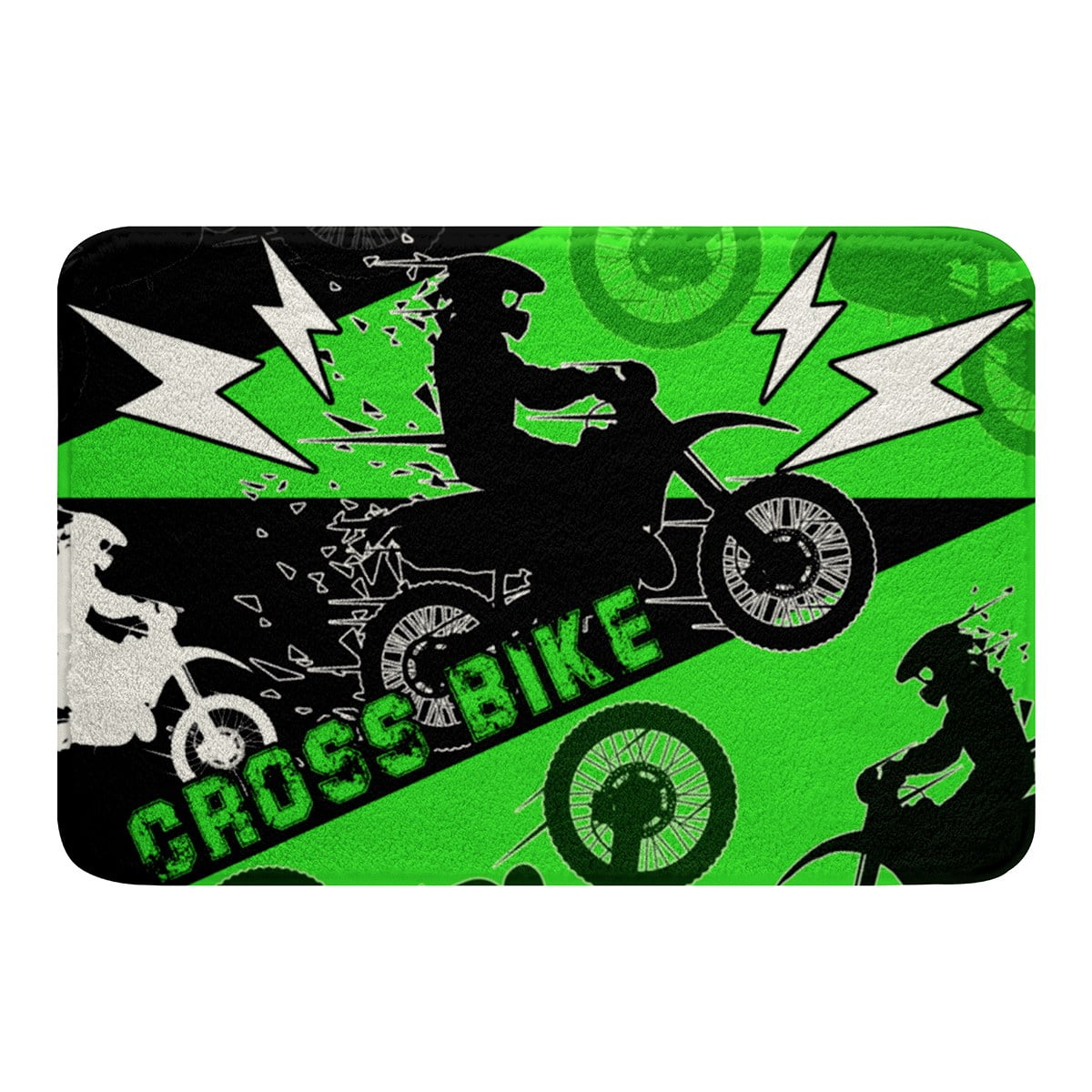 YST Boys Dirt Bike Bath Rugs Motocross Bathroom Rugs Dirtbike Bathroom ...