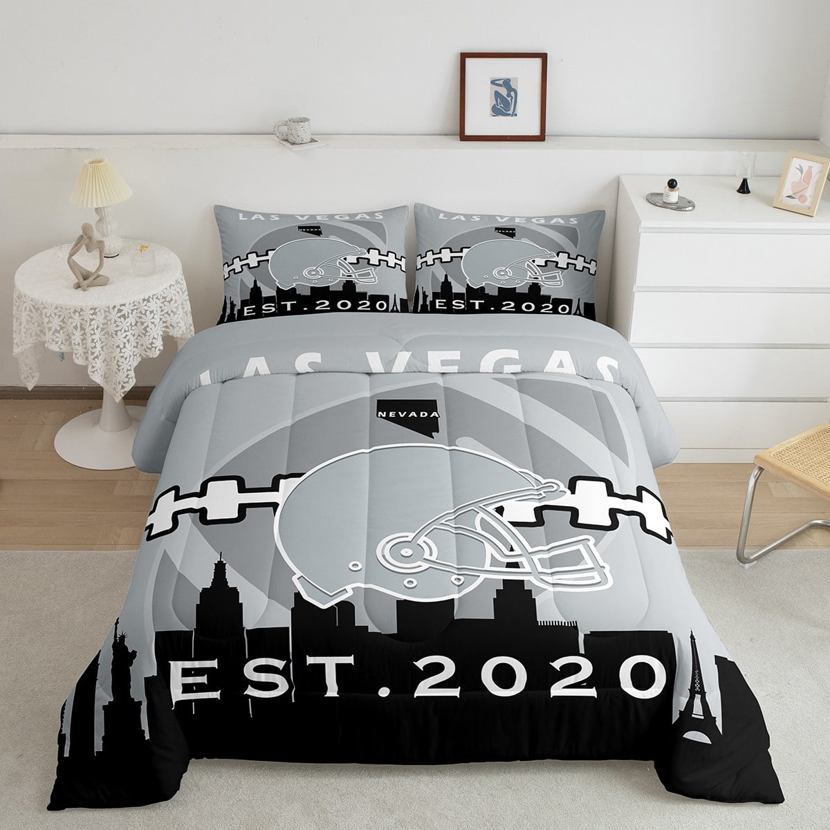 Erosebridal Football Bedding Set,Football Team Comforter Set Queen ...