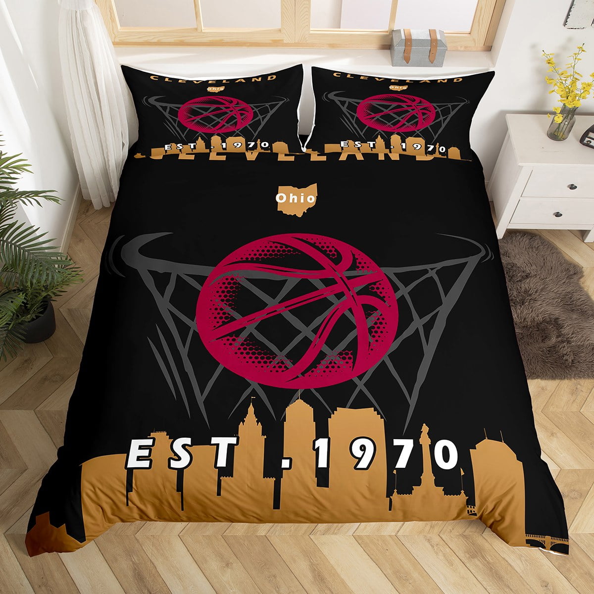 Erosebridal Full Bedding Set Basketball,Basketball Duvet Cover Teens ...