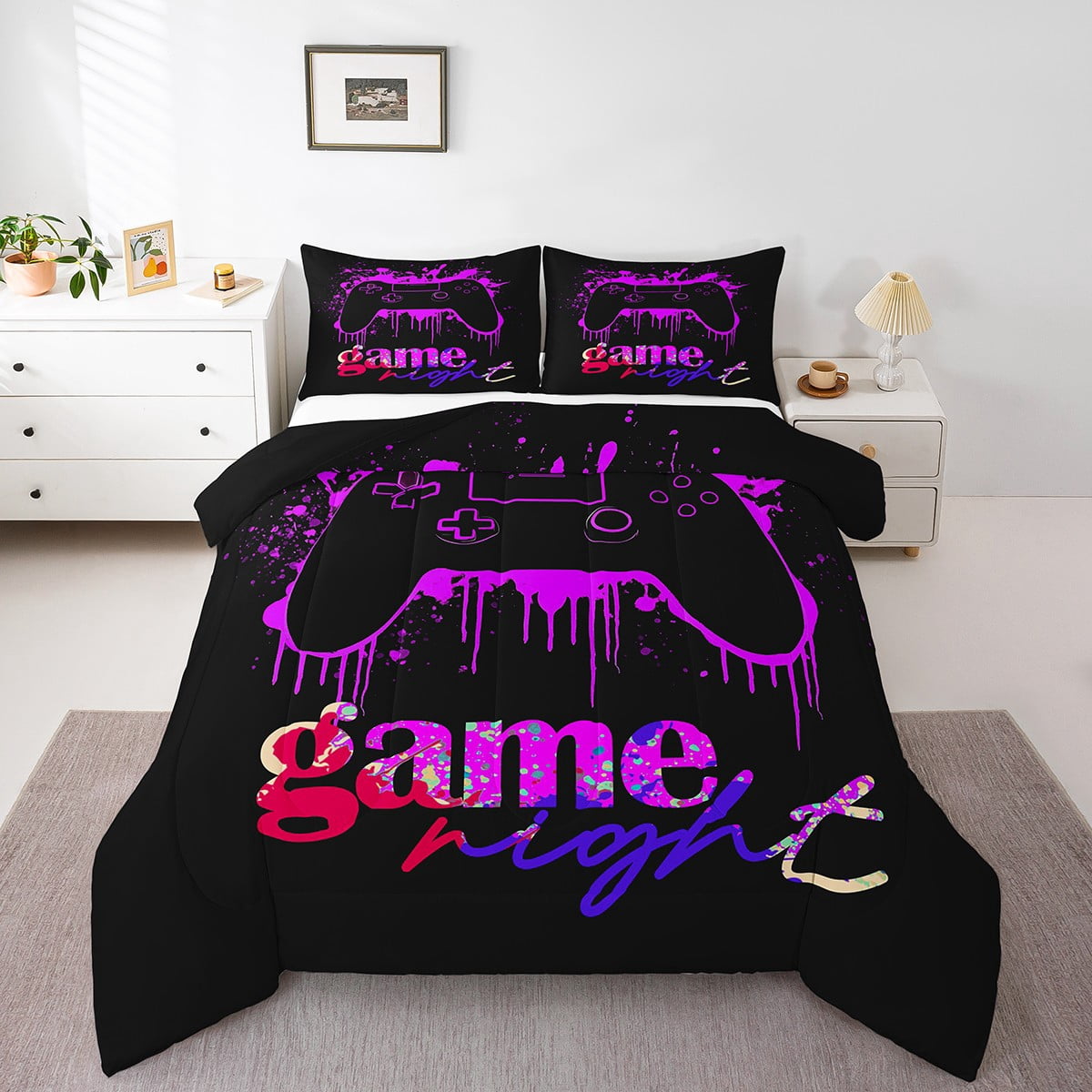 YST Boys Game Bedding Duvets & Down Comforters,Teens Rustic Video Games ...