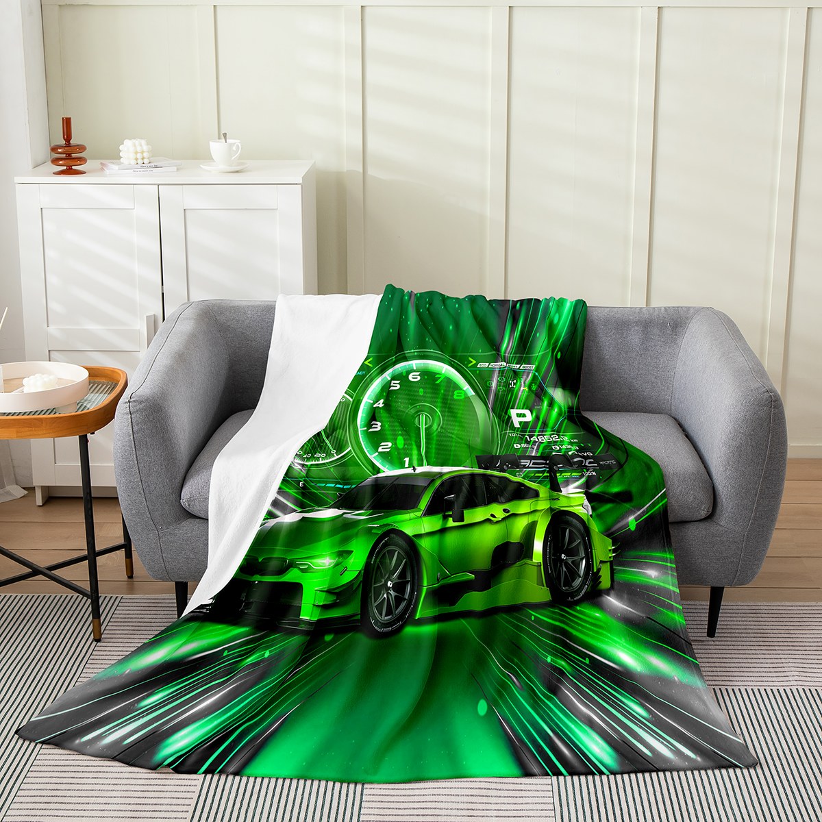 YST Boys Race Car 40x50 inch Size Throw Blanket,Kids Cool Sports Racing ...