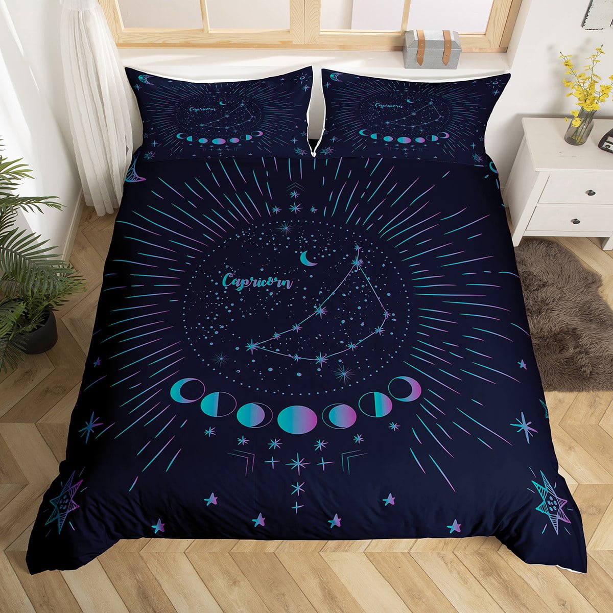 YST Capricornus Comforter Cover 12 Constellations Zodiac Signs Duvet ...