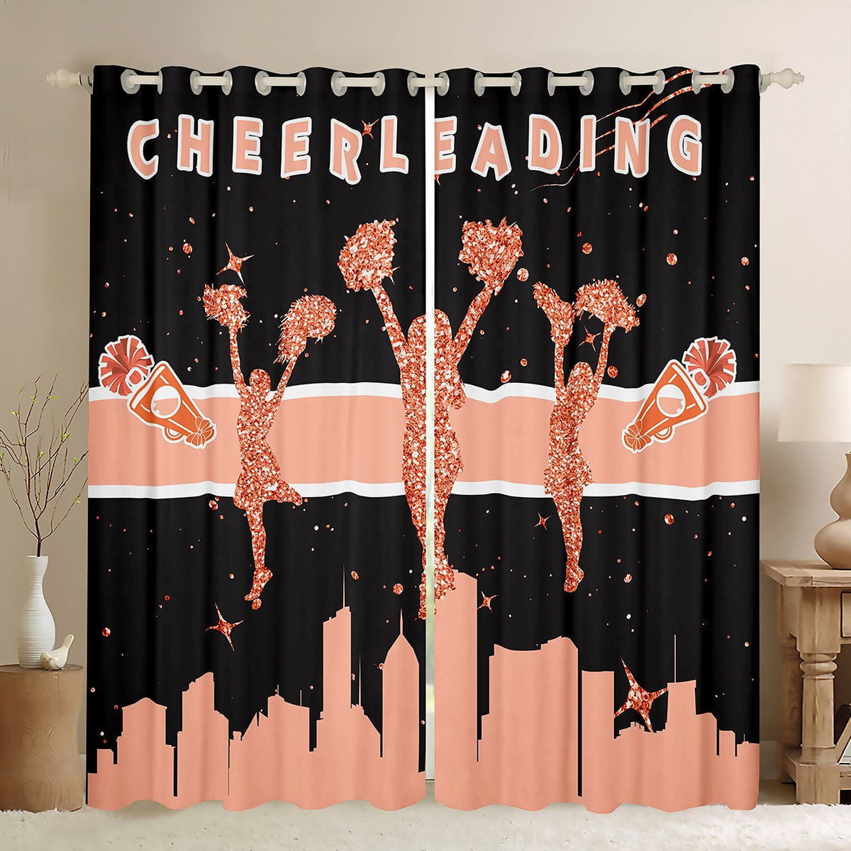 Erosebridal Cheerleader Blackout Curtains Cheerleading Curtains ...