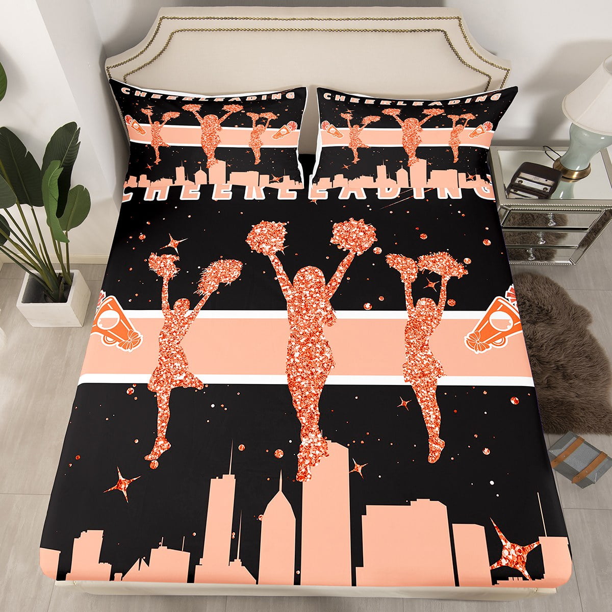 Erosebridal Cheerleader Full Sheets Cheerleading Bed Sheets Women ...
