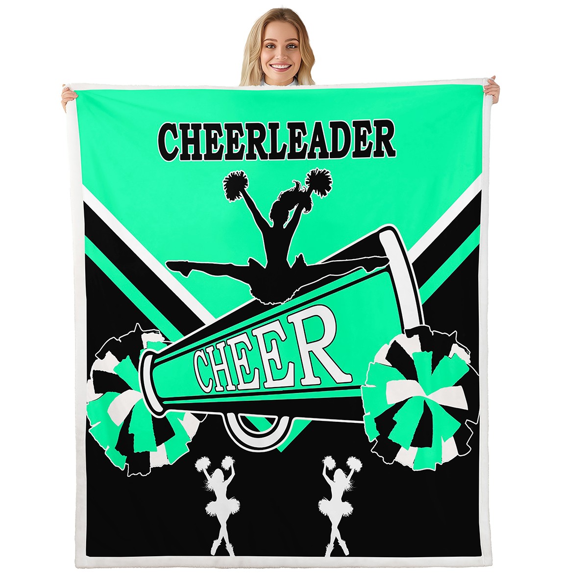 YST Cheerleading Sherpa Blanket Dance Princess Blanket for Girls ...
