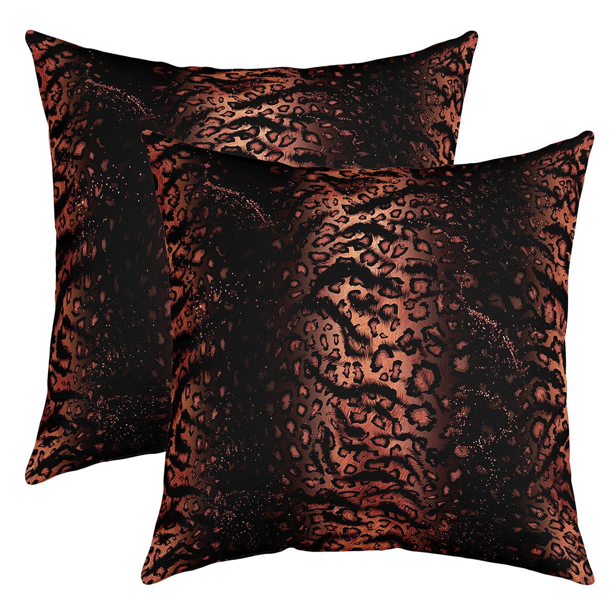 YST Cheetah Animal Skin Throw Pillow Covers,Neon Leopard Cushion Covers ...