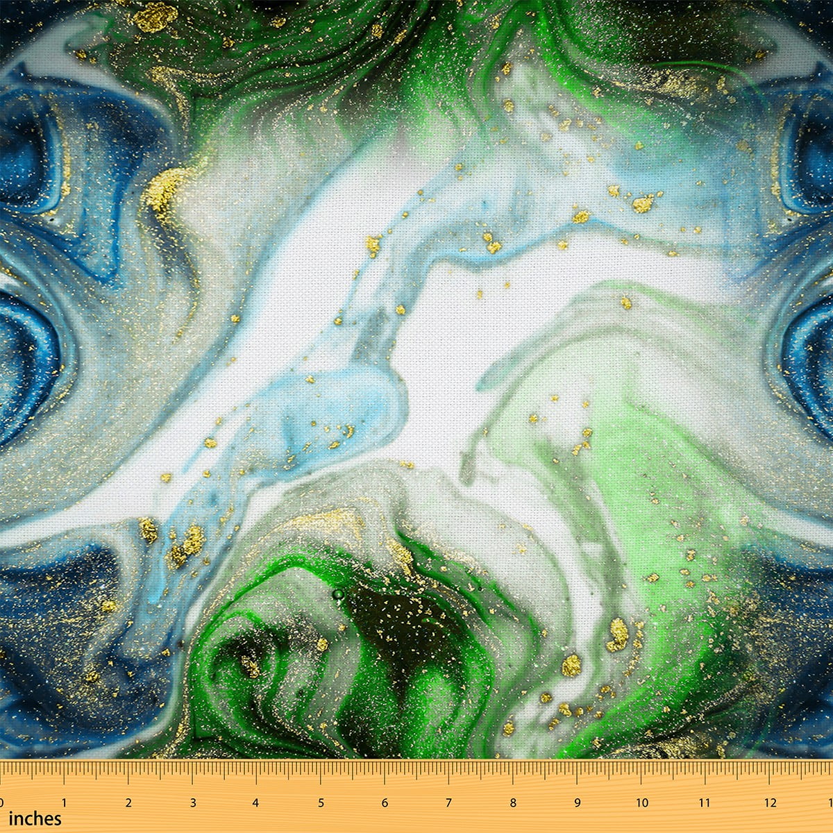 Erosebridal Chic Marble Style Upholstery Fabric,Green Blue Marble ...