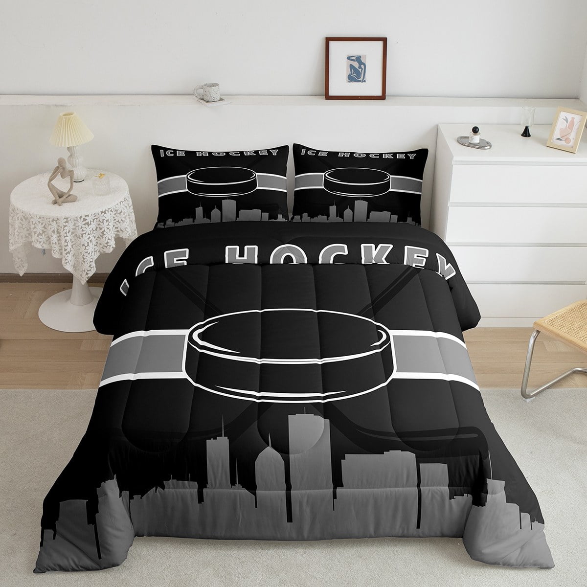 Erosebridal Video Game Comforter Set King Sport Bedding Set, Baseball ...