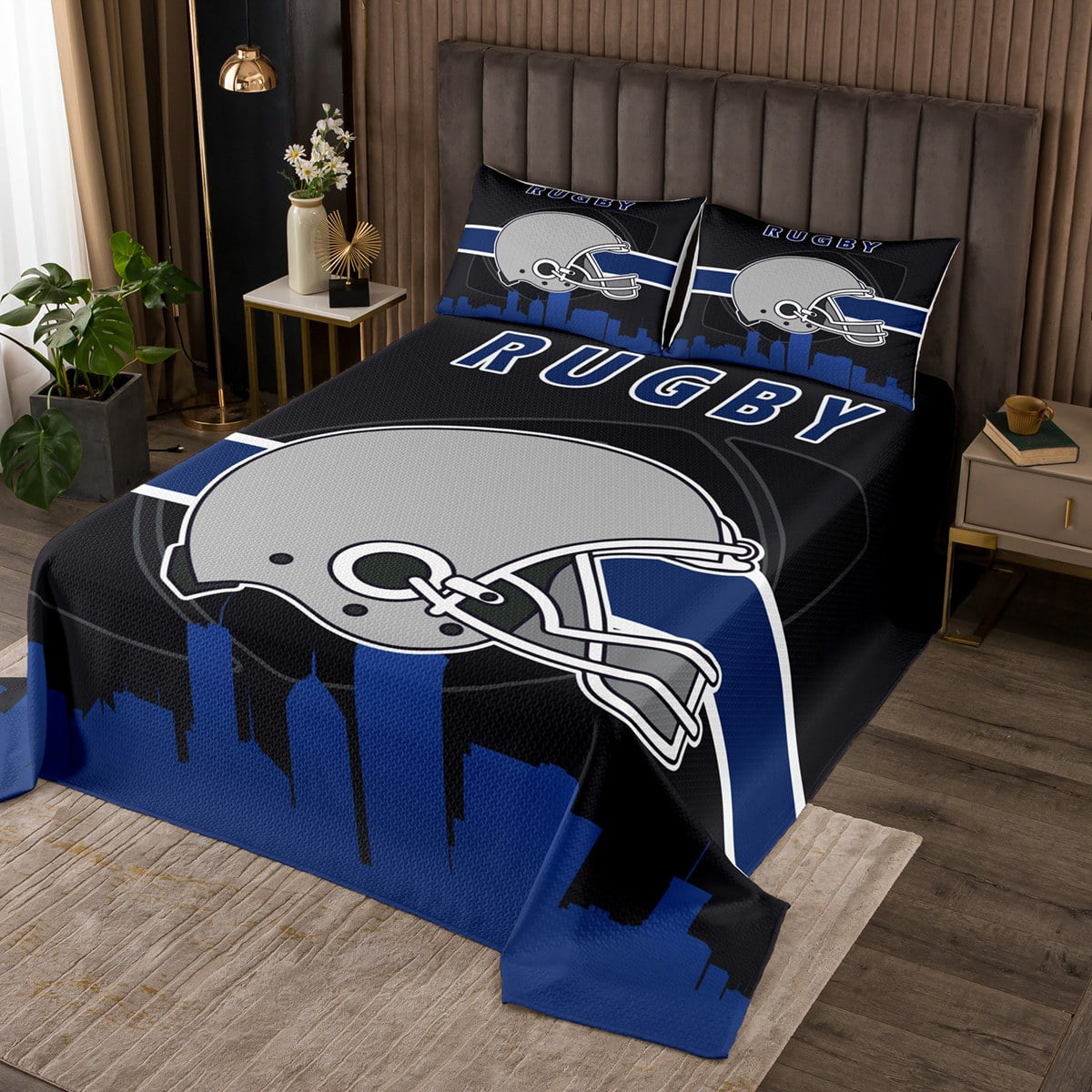 Video Game Coverlet Twin Size Sport Bedding Set, Soccer Football ...