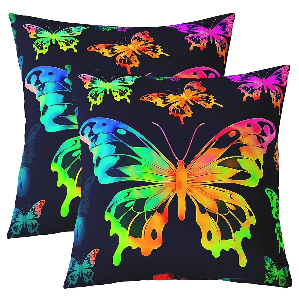 Erosebridal Colorful Butterfly Throw Pillow Covers Teens Women Pack of ...