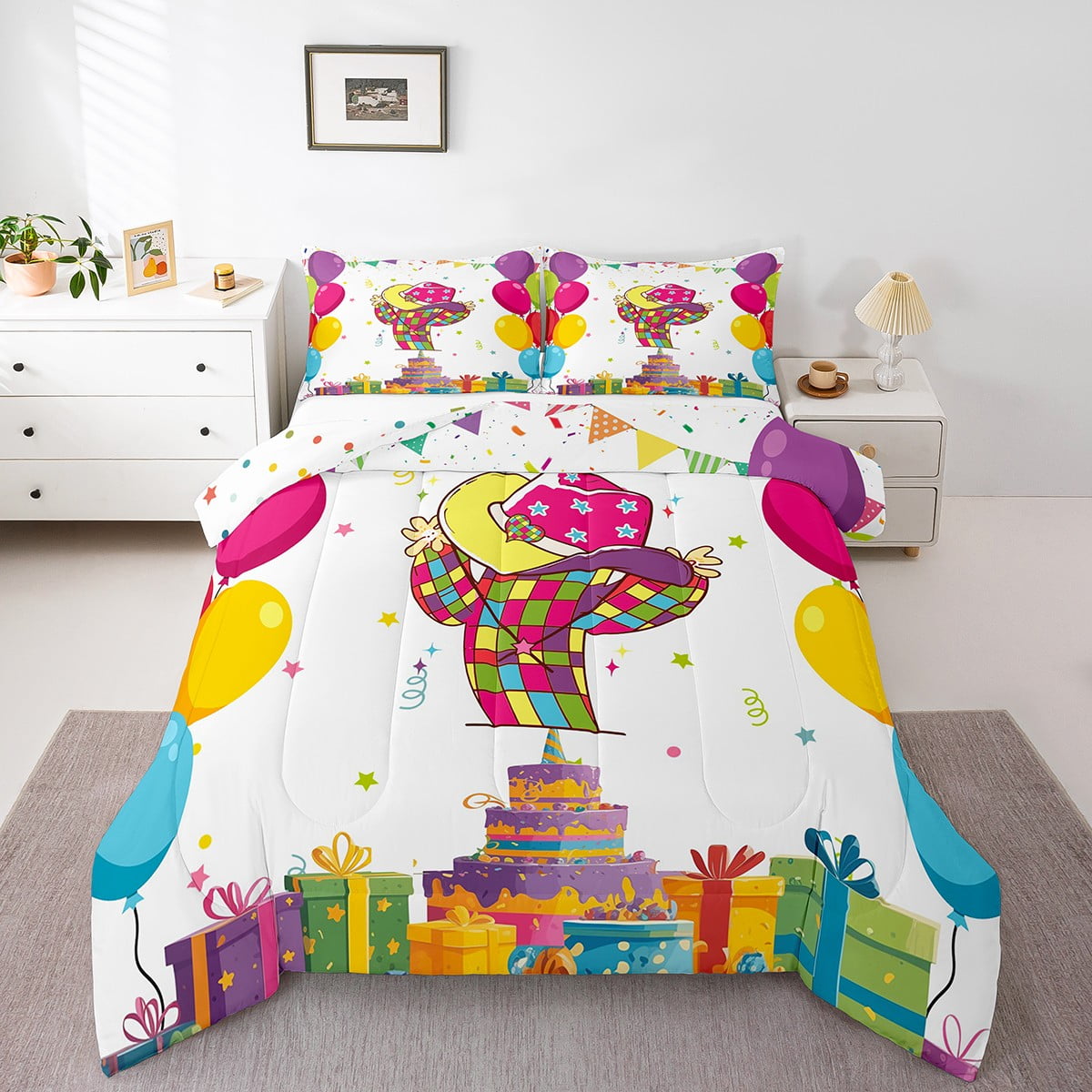 Colorful Western Bedding, Western Cowboy Comforter Set CowCartoon ...