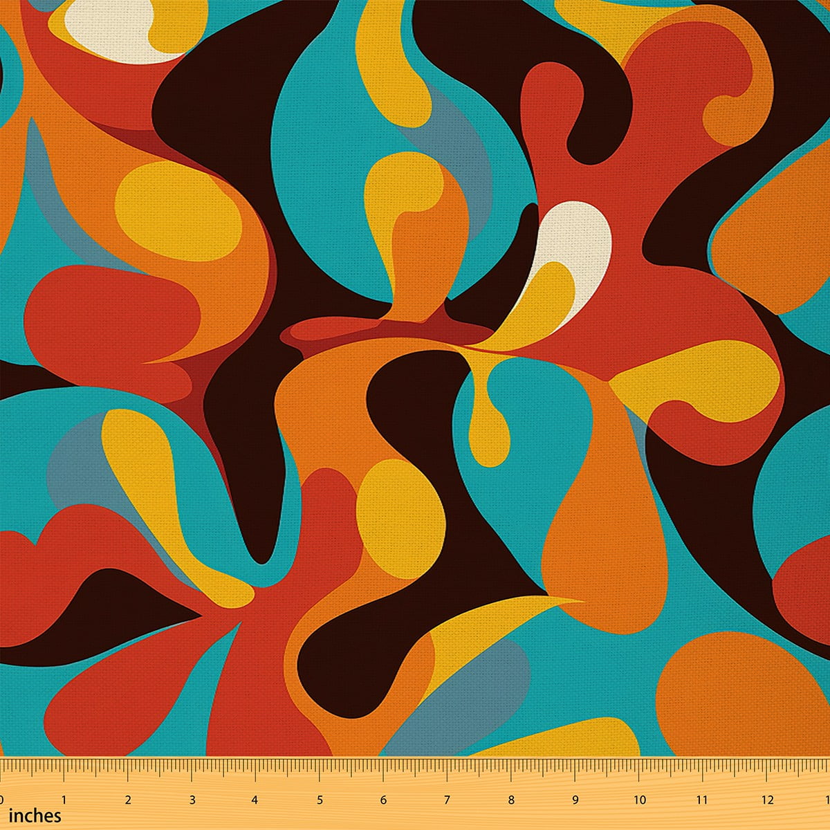 Erosebridal Colourful Graffiti Fabric By The Yard,Hippie Style ...