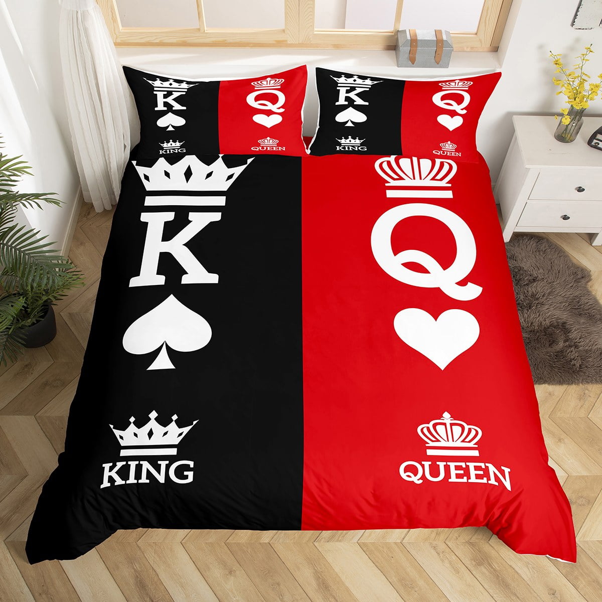 YST Couple Bedding Set Valentine's Day Gifts for Wife Husband, Black ...