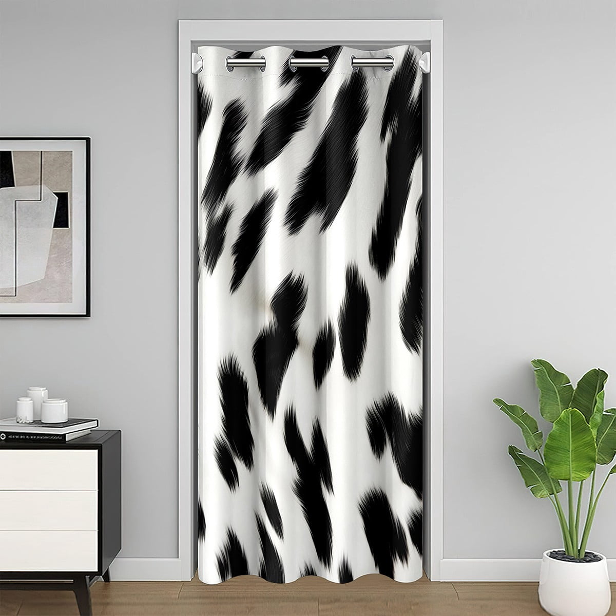 Erosebridal Cow Print Blackout Curtain 59"W X 80"L Milk Cow Pattern ...