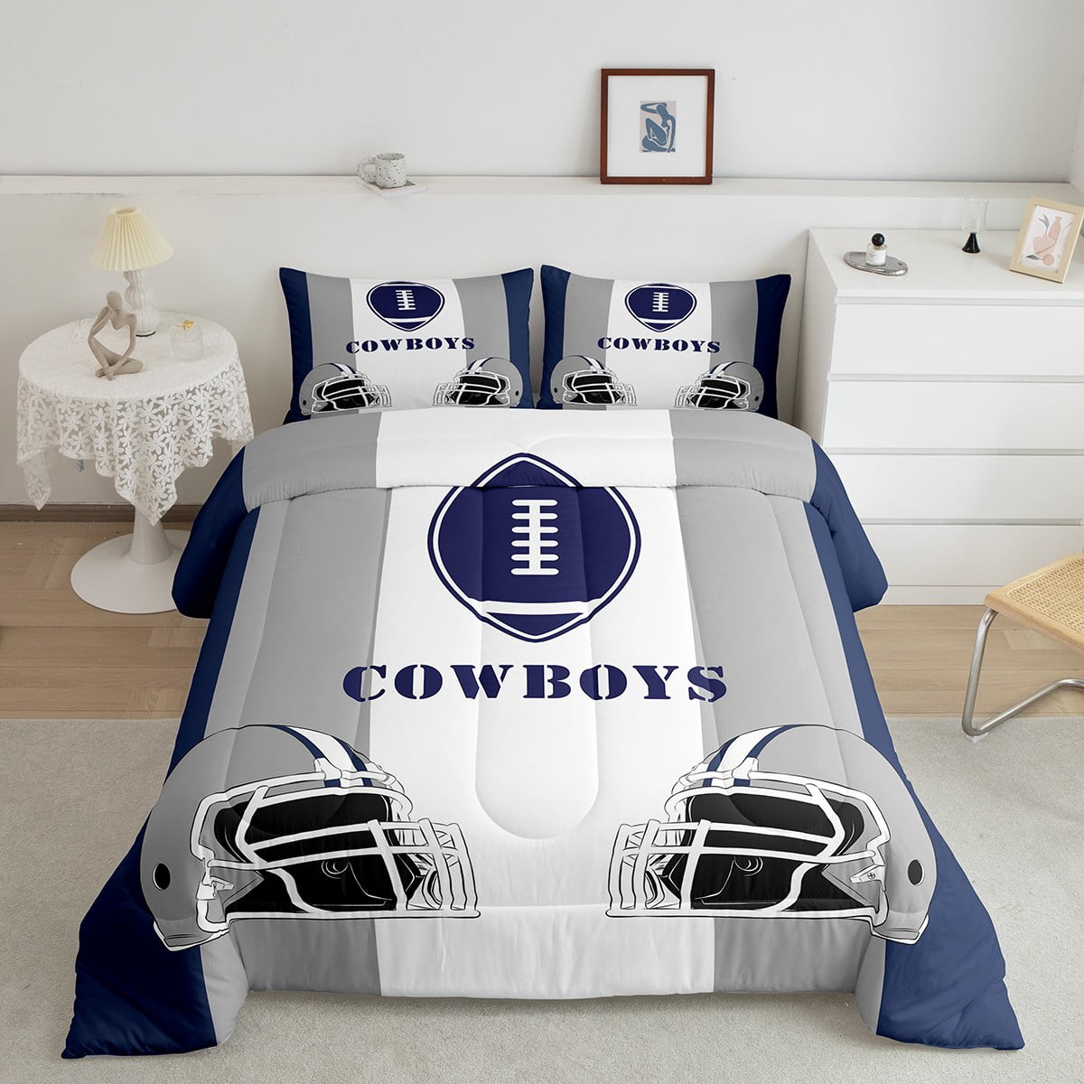 YST Cowboys Western Bedding American Football Bedding Set, Sports ...