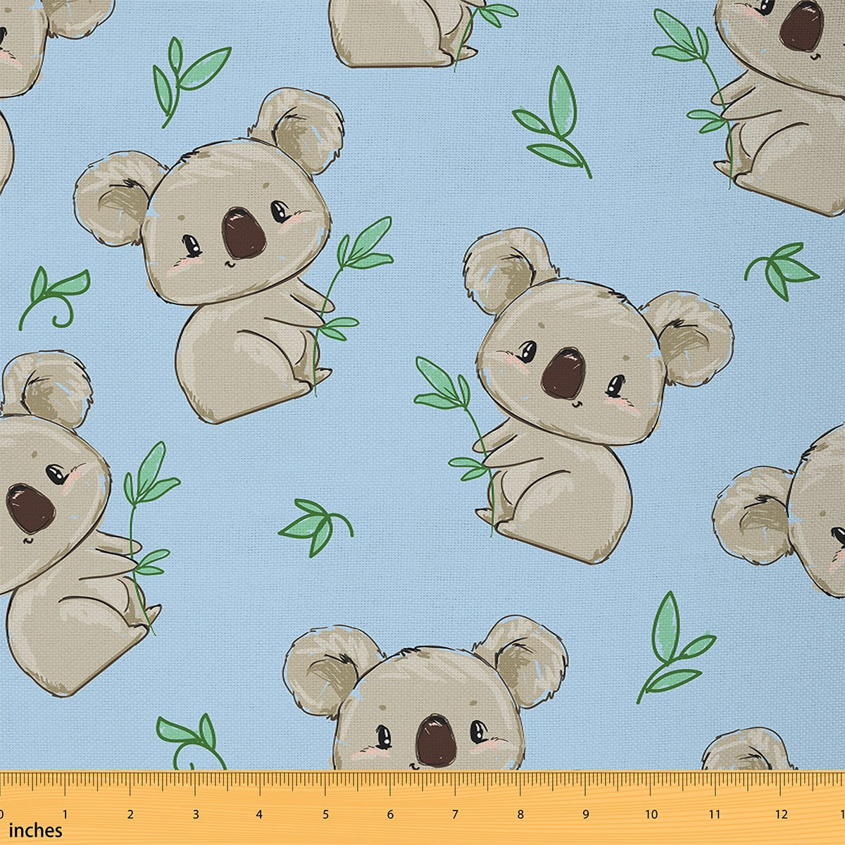 YST Cute Koala Fabric by The Yard for Kids Boys Girls,Cartoon Animal ...