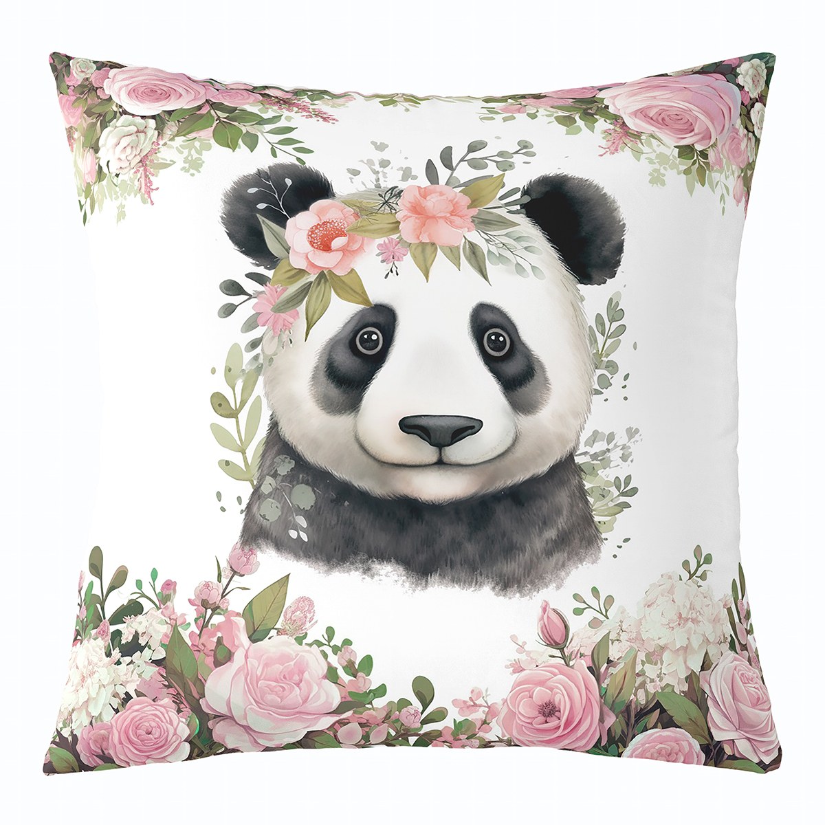Cute Panda Throw Pillow Cover for Adult,Black White Animal Pillow Cover ...