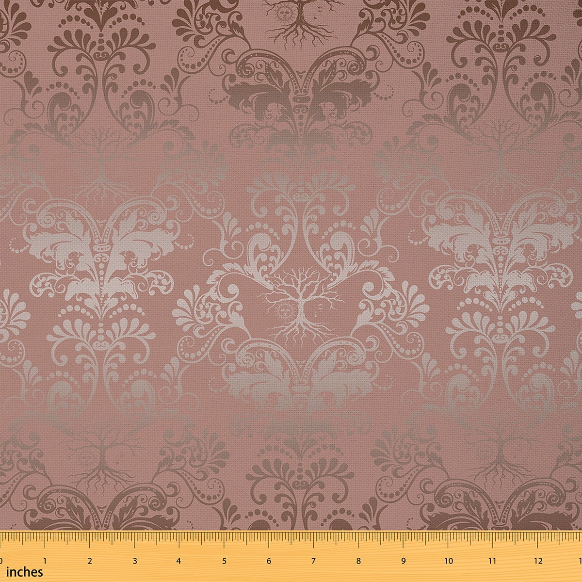 Erosebridal Damask Fabric by the Yard Boho Damask Upholstery Fabric for Quilting Sewing Tree of ...
