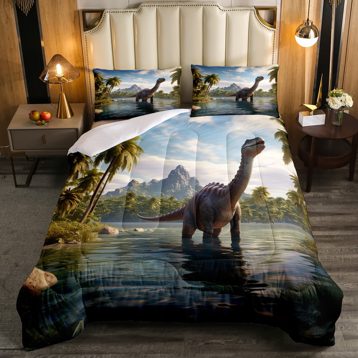 Erosebridal Dinosaur Comforter Set Jungle Animal Bedding Twin Dinosaur Bedding Comforter Sets ...