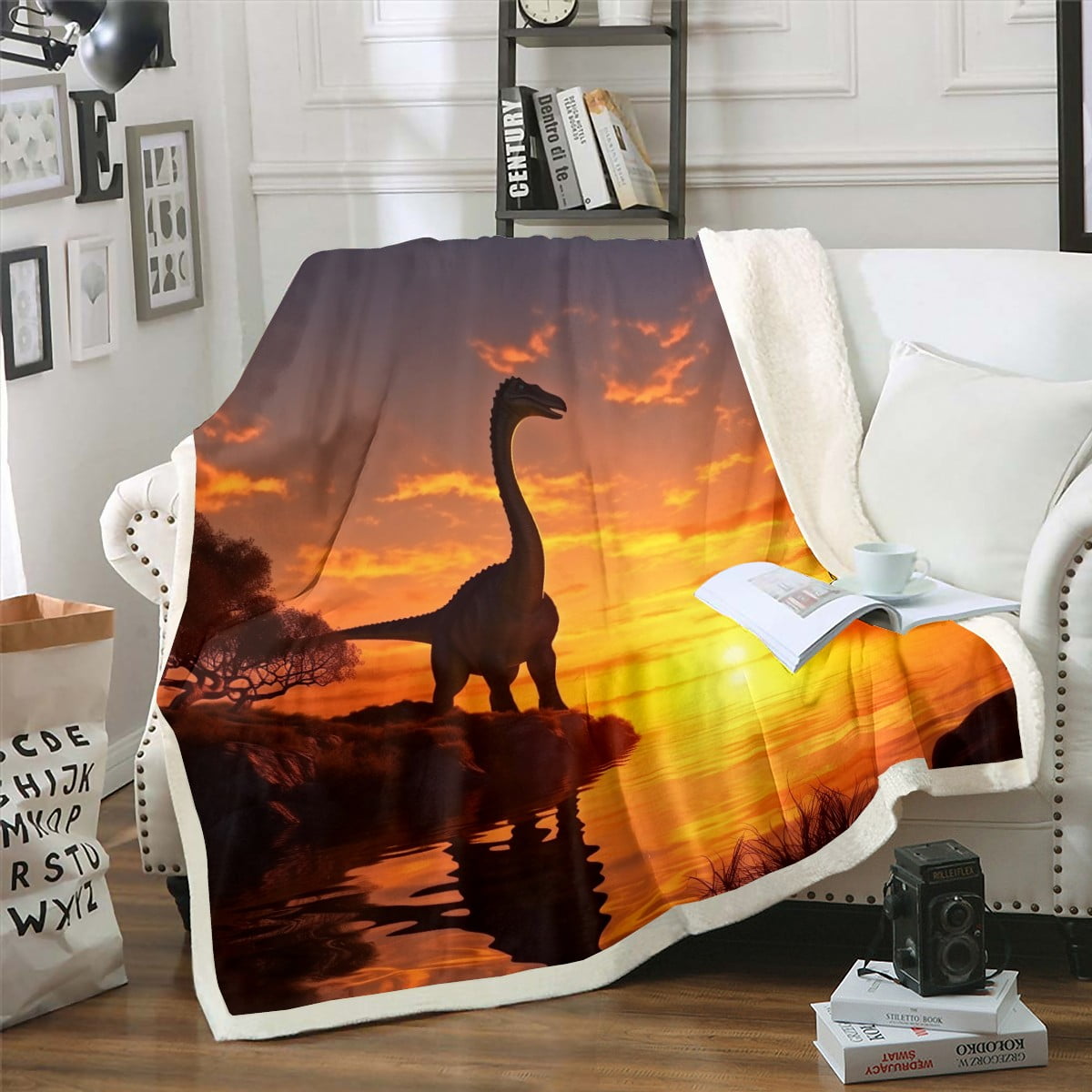 Dinosaur Throw Blanket ,Jungle Animal Blanket Dinosaur Birthday ...