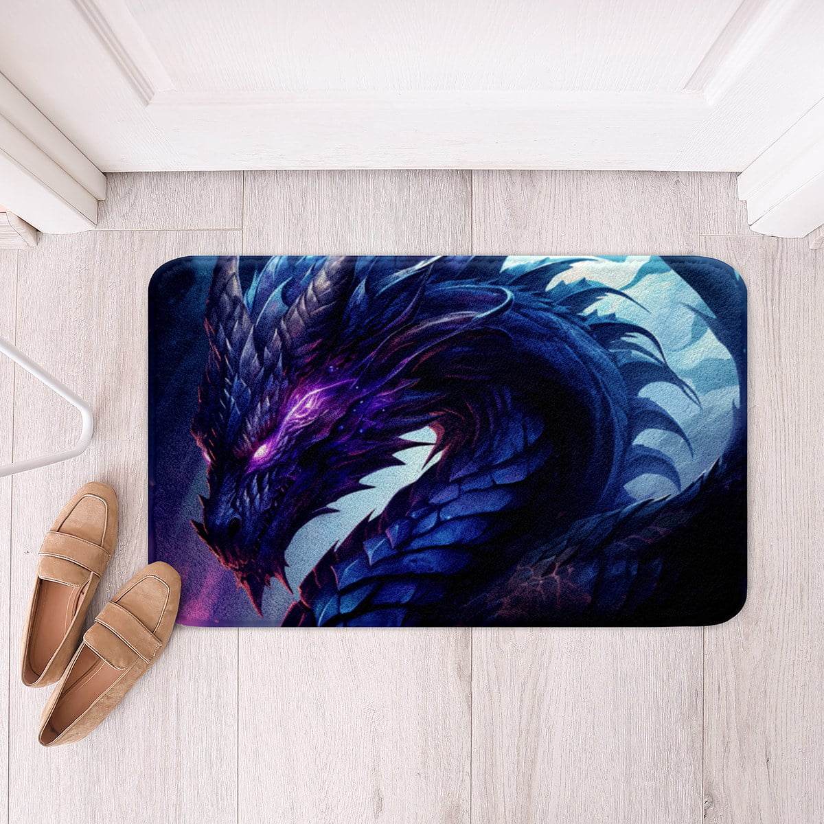 Erosebridal Dragon Bath Rugs Kids,3D Goth Dragon Bathroom Rugs ...