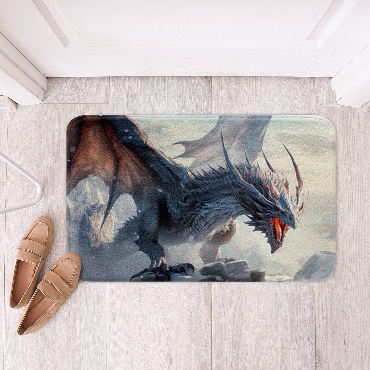 YST Dragon Bathroom Rugs for Boys Girls Kids,Gothic Dragon Bath Rugs ...