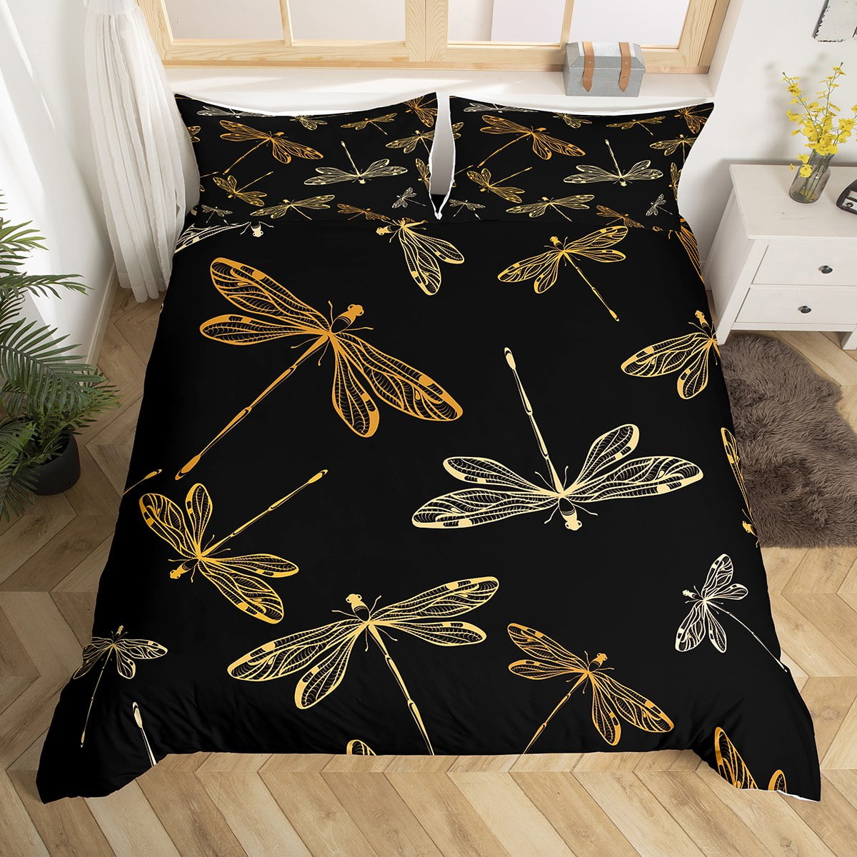YST Dragonfly Duvet Cover for Girls Women,Dragonfly Gift for Mom ...