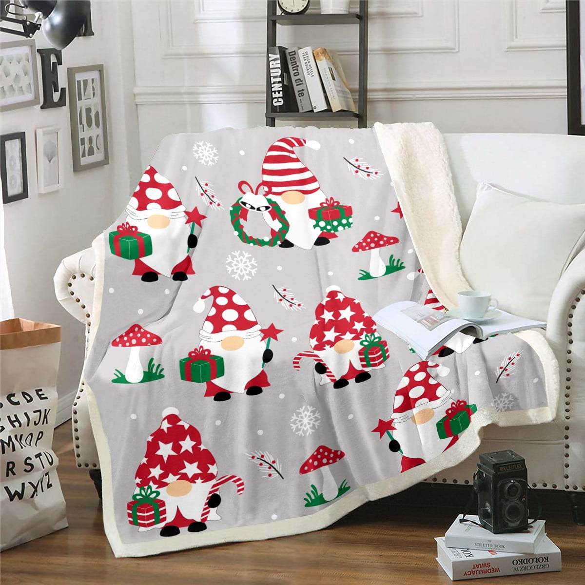 YST Fall Autumn Blanket Cute Fox Owl Throw Blanket for Bed, Kawaii ...