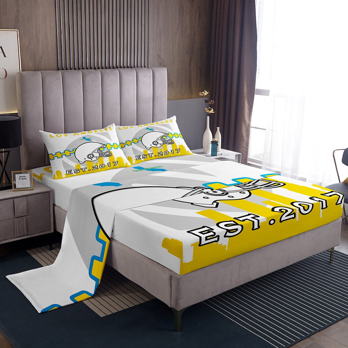 Football Bed Sheets Set ,American Football Sheet Sets King,Football ...