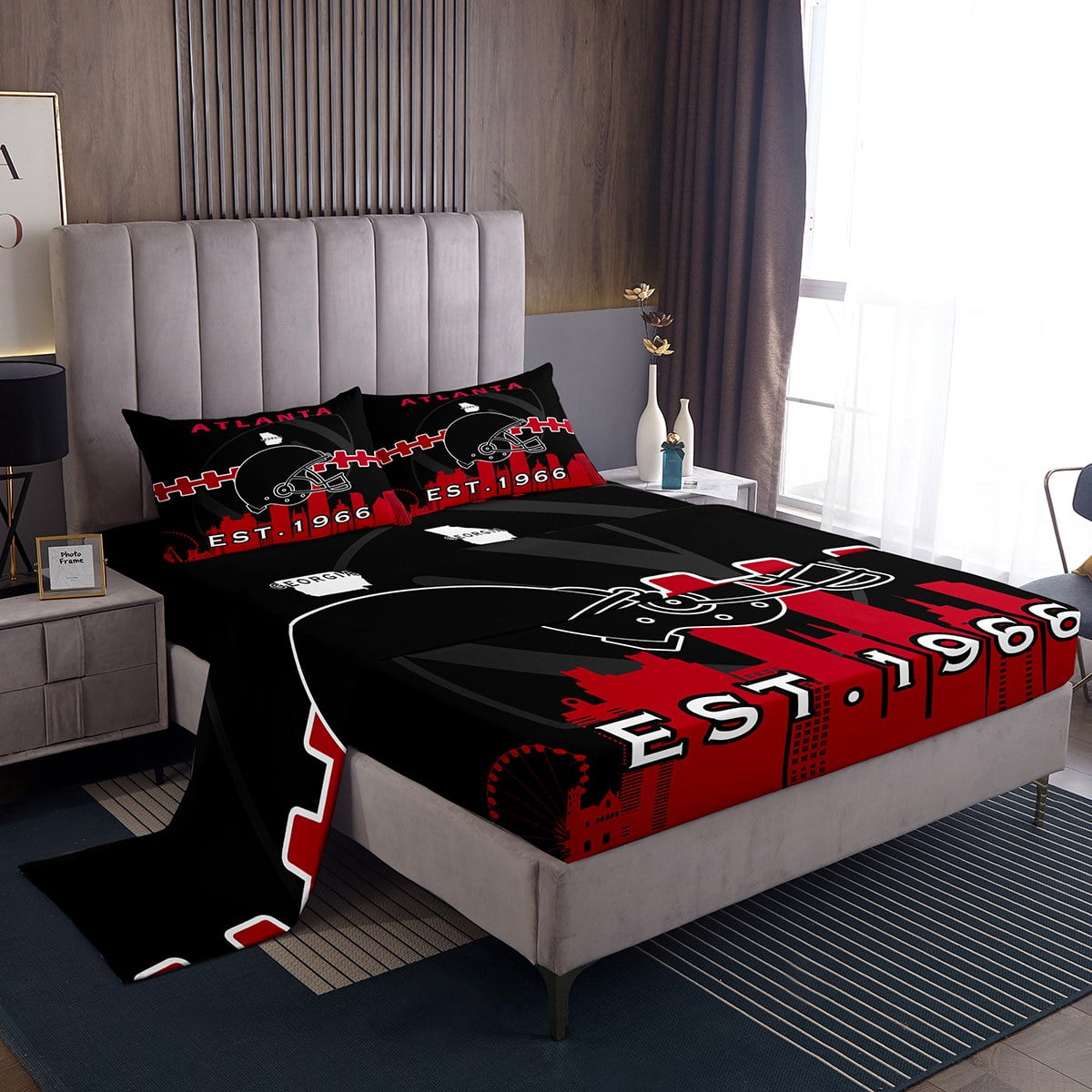 Erosebridal Football Bed Sheets Set Twin Size for Football Fan,American ...