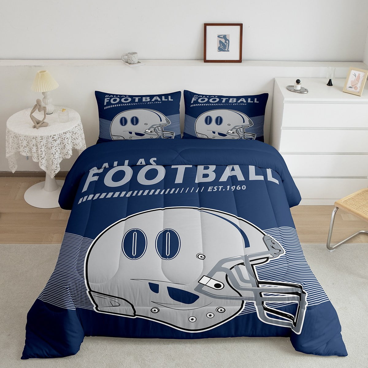YST Football Bedding Sets American Football Helmet Comforter Set ...