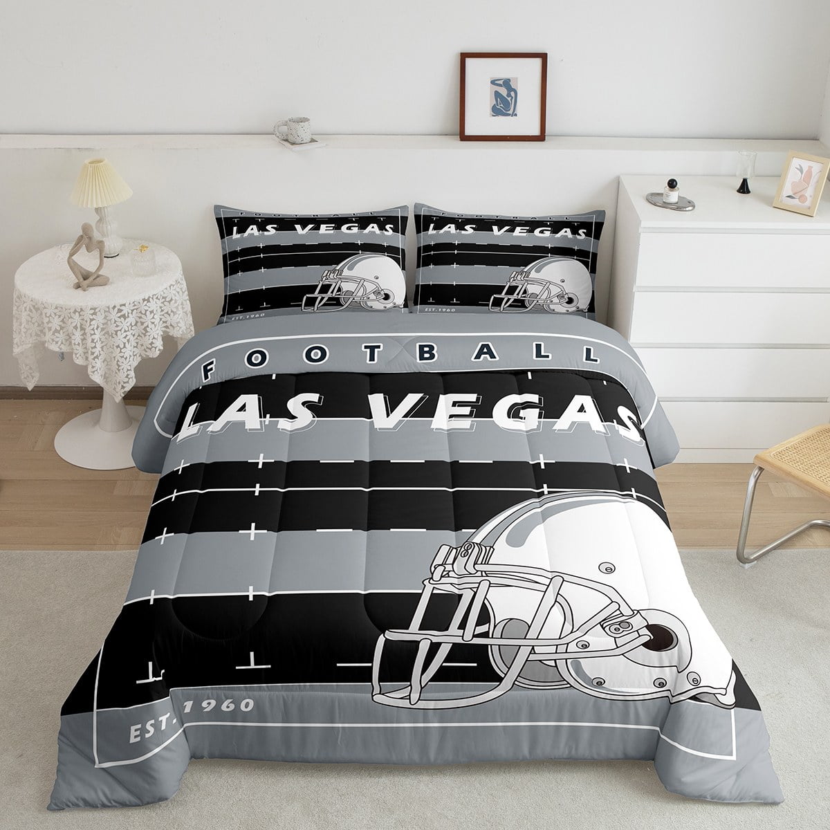 Football Comforter Set American Football City Bedding Rugby Game Sports ...