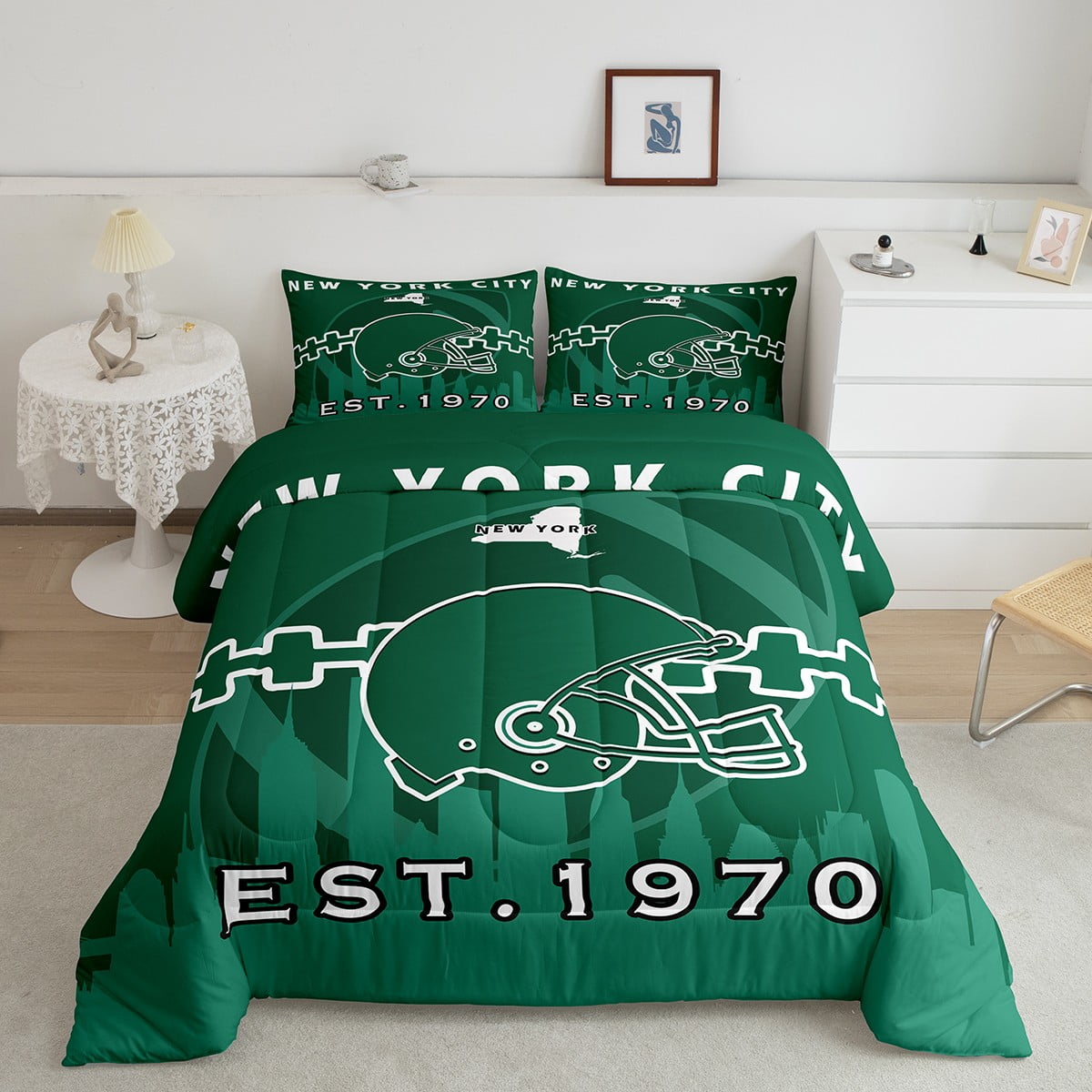 YST Football Comforter Set King,American Football Bedding Set for Boys ...
