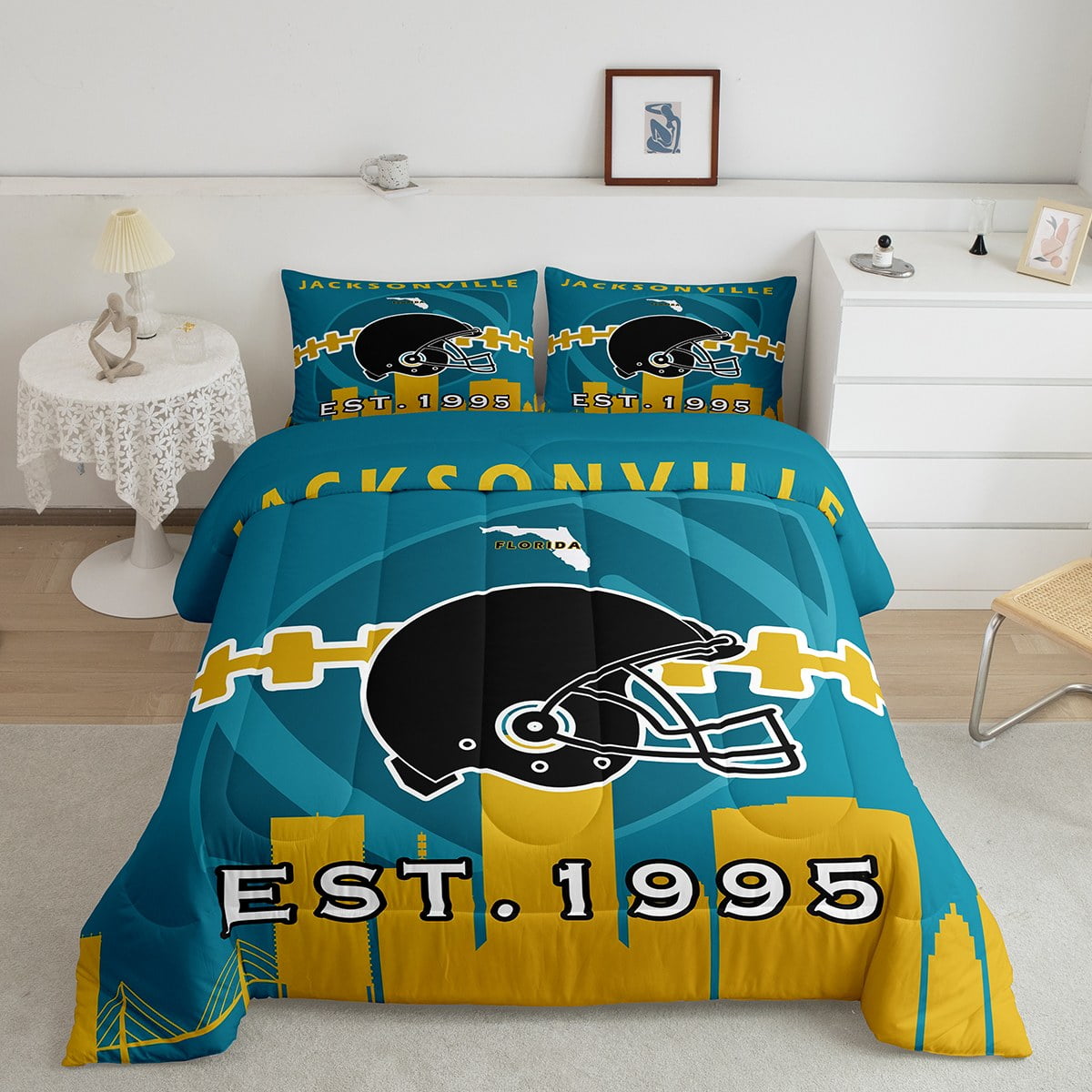 YST Football Comforter Twin Size,Football Bedding Set for Kids Boys ...