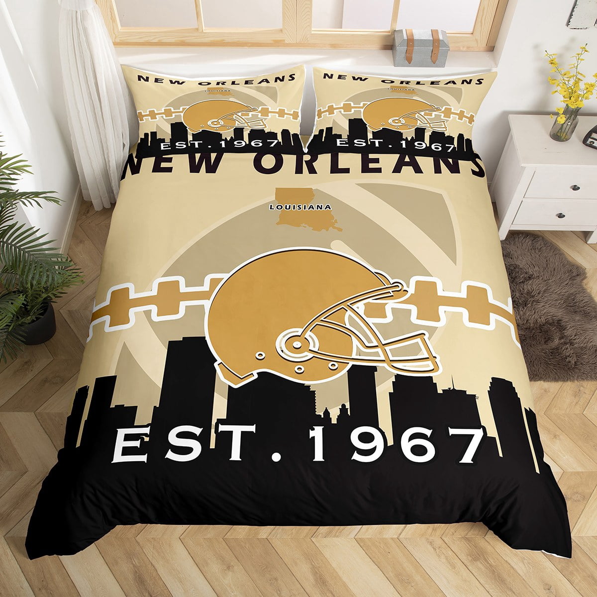 YST Football Duvet Cover,Football Fans Bedding Set for Men Women Twin ...