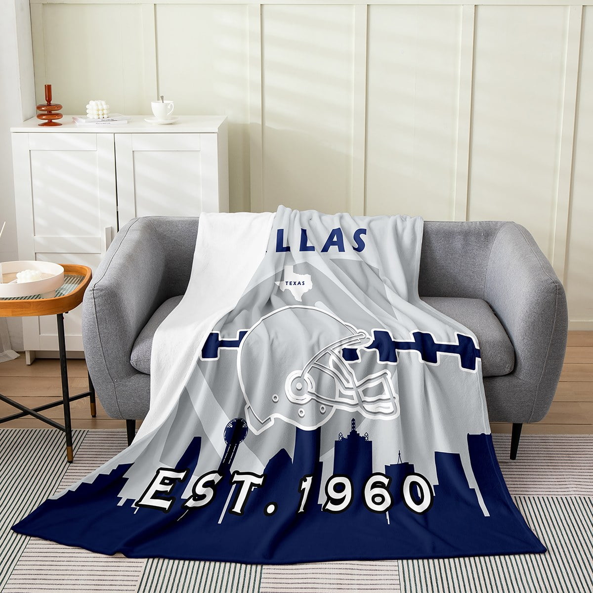 Football Flannel Blanket Queen 90x90 inch,Football Bed Blanket ...