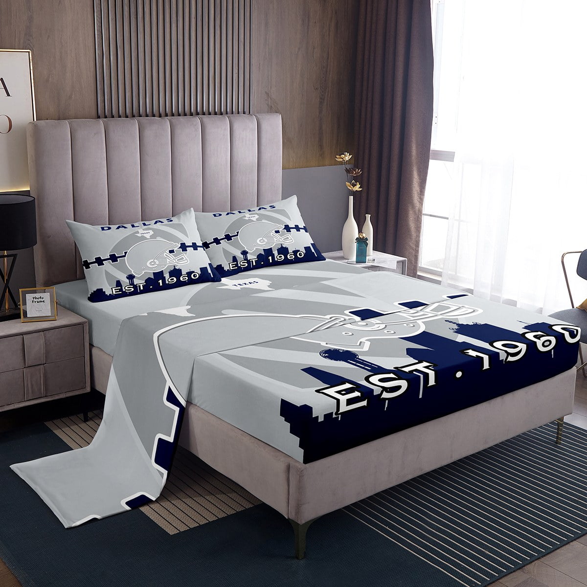 Erosebridal Football Sheet Set Full Size,Football Bed Sheets Set ...