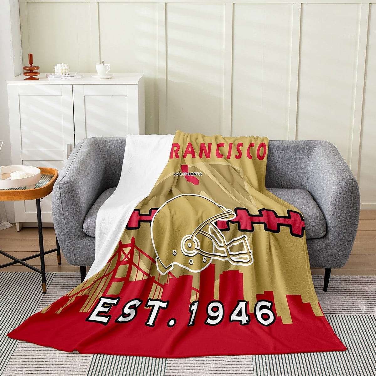 Football Throw Blanket Throw 50x60 inch,Football Flannel Blanket ...