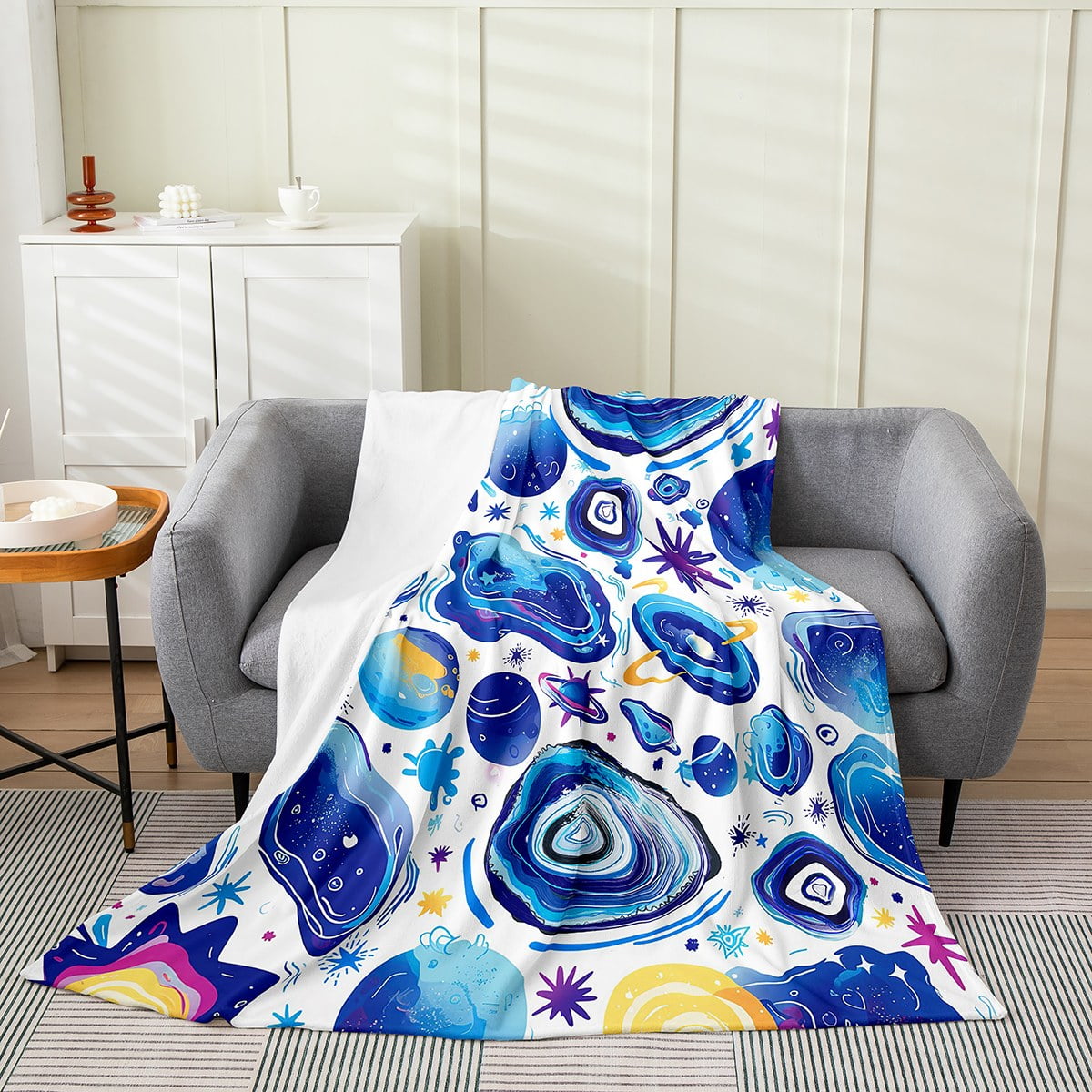 YST Galaxy Universe Blanket Soft,Cartoon Out Space Throw Blanket for ...