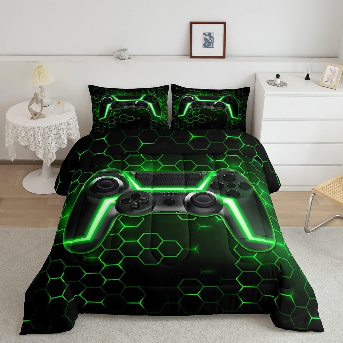Erosebridal Game Bedding Set,Gaming Comforter Set King,Gamer Duvet ...