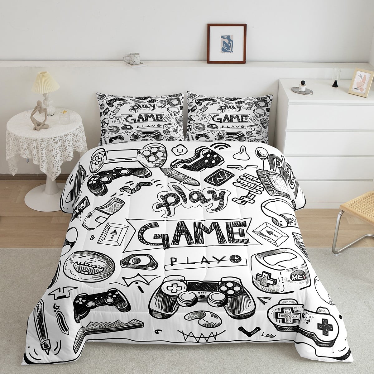 YST Game Bedding Sets for Boys,Gaming Comforter Set Twin,Boys Video ...