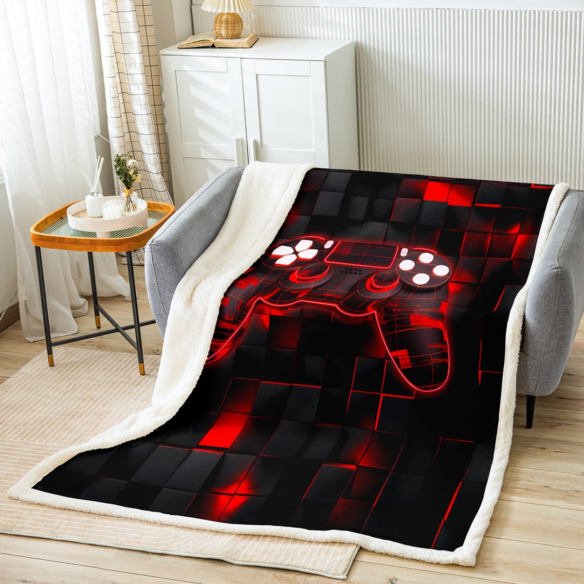 Game Throw Blanket s,Gaming Fleece Blanket 40x50,Gamer Fuzzy Blanket ...