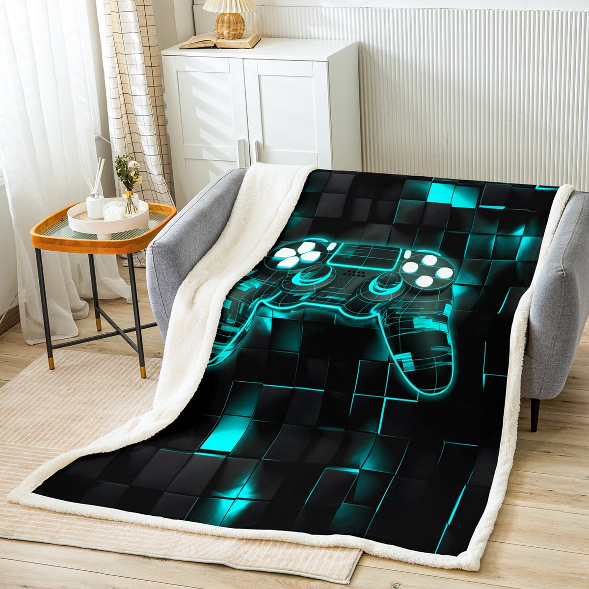 YST Game Throw Blanket for Boys,Gaming Fleece Blanket Queen 90x90,Kids ...